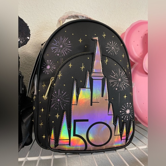 Loungefly | Bags | Disney World 5th Anniversary Black Grand Finale ...